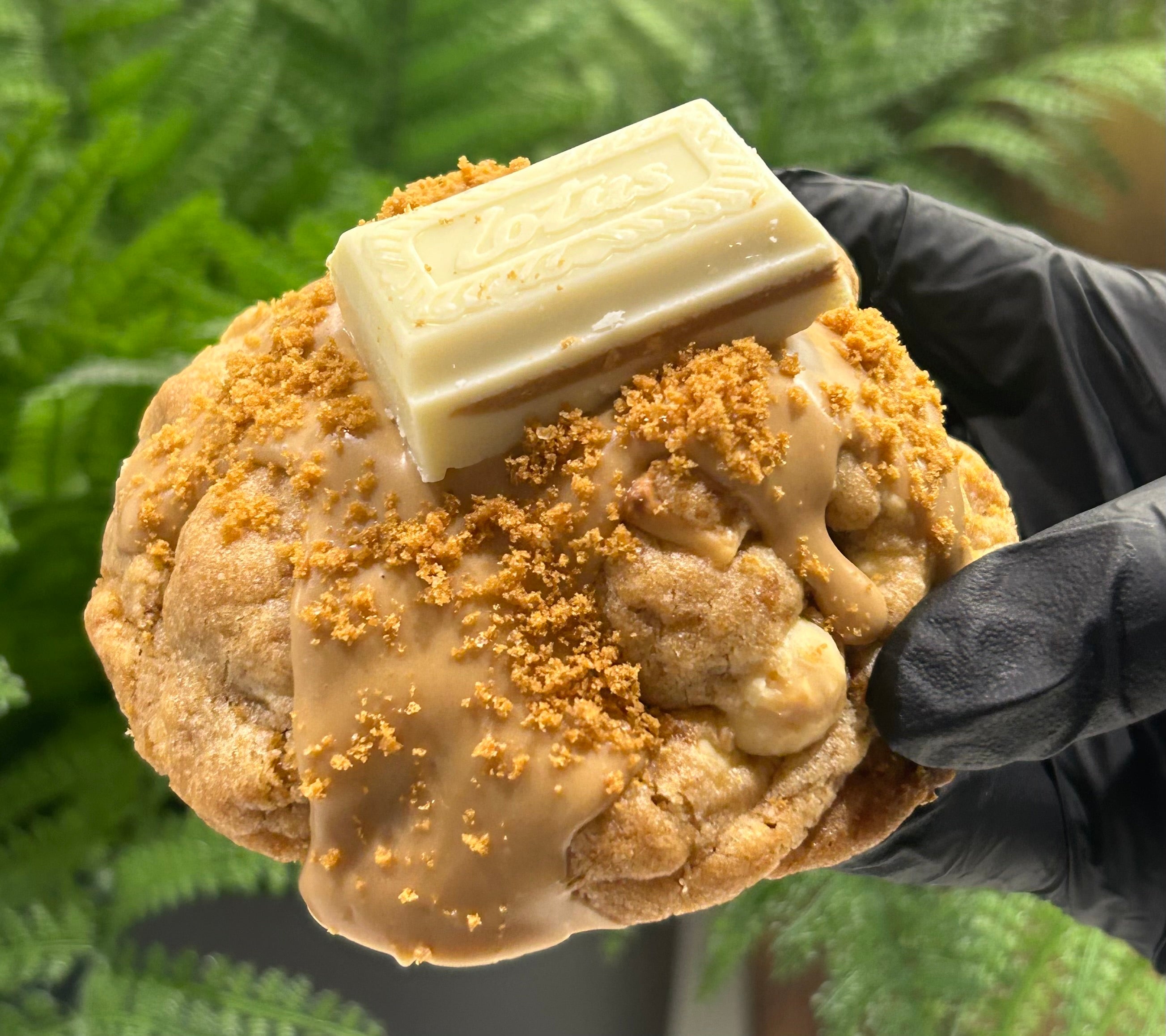 Lotus Biscoff White NYC Cookie – Bakes by Rach